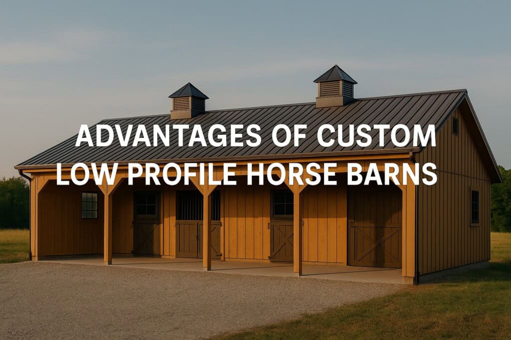 Why Custom Low-Profile Horse Barns Are Perfect For Your Property